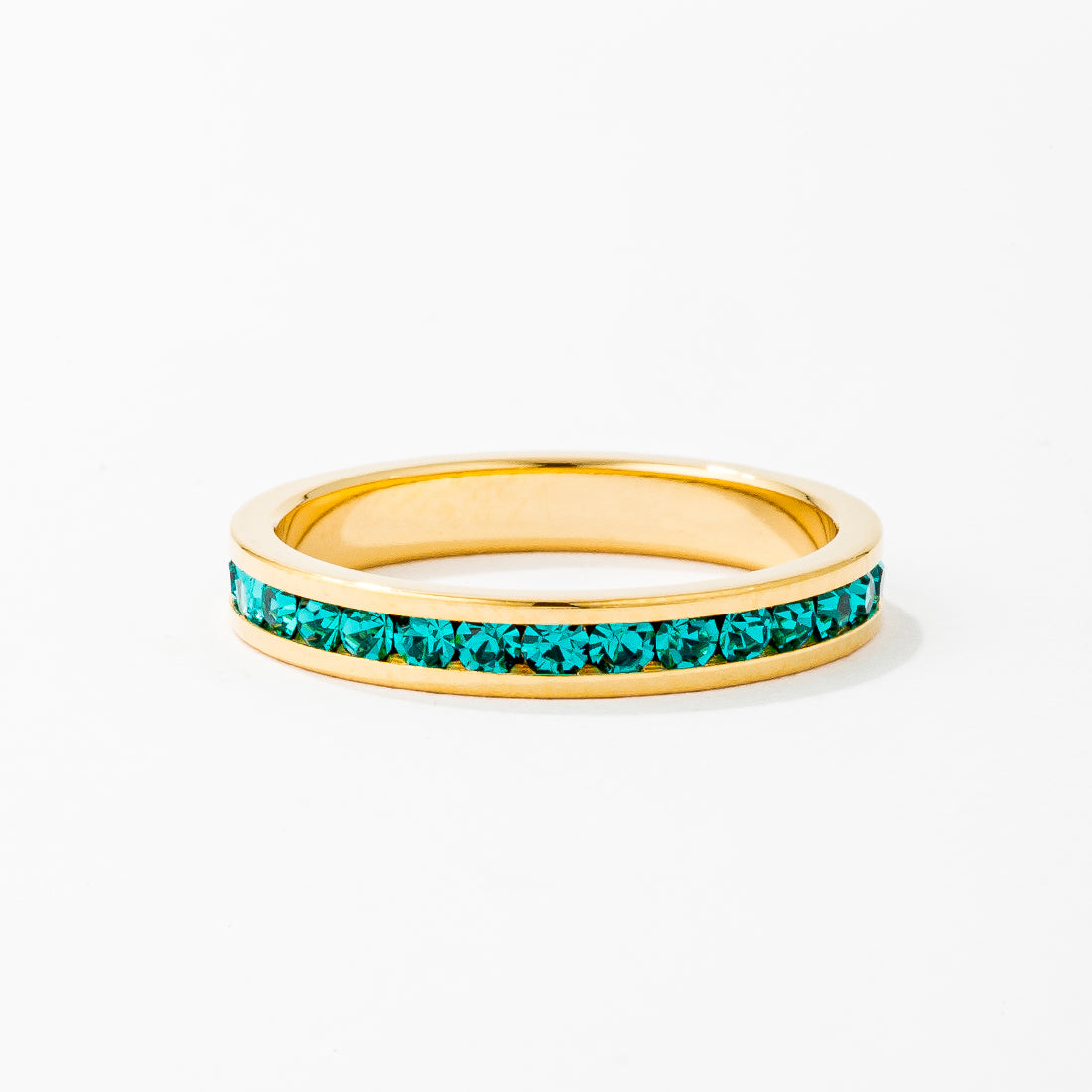 Tessa Turquoise Crystal Eternity Band – BaubleBox
