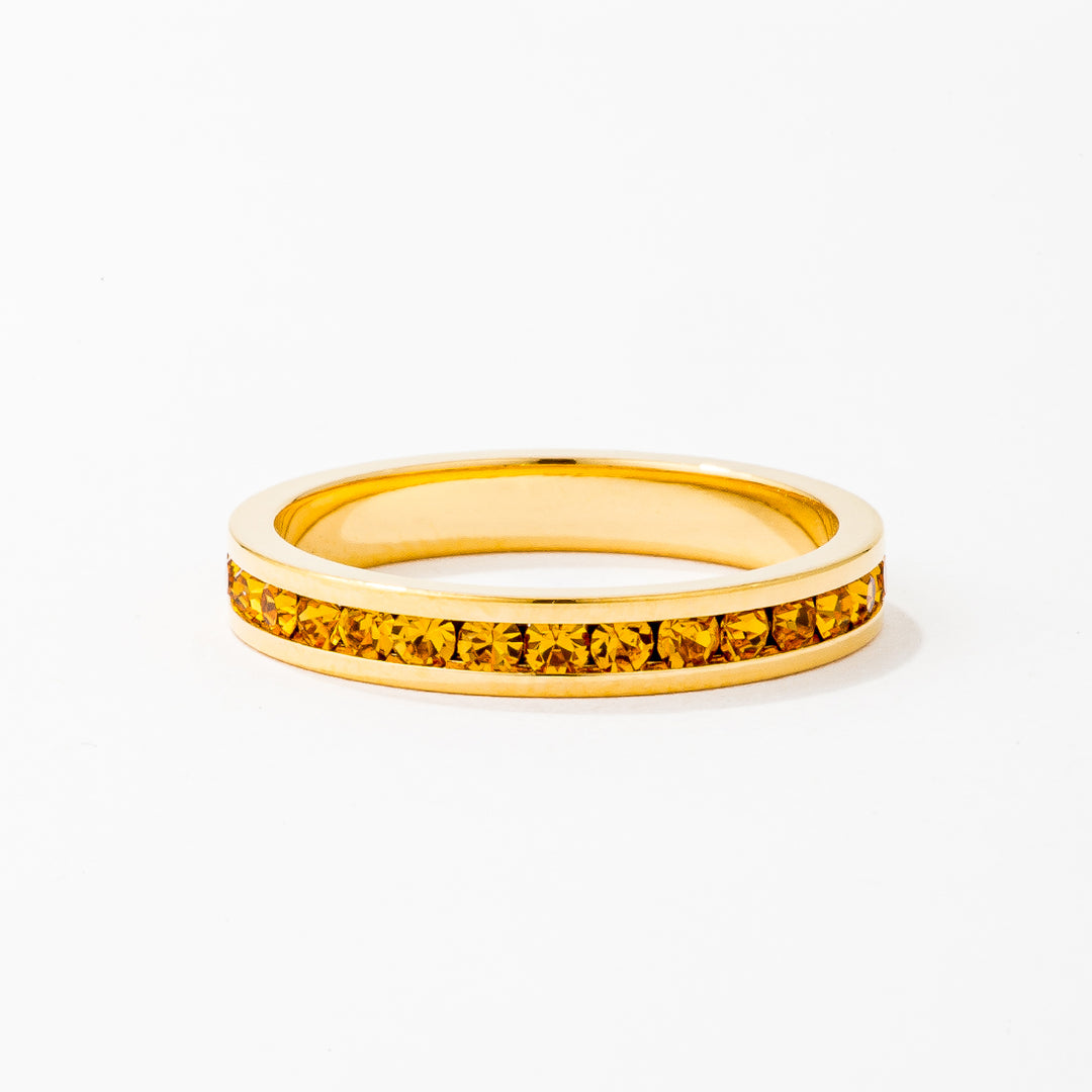 Tessa Topaz Crystal Eternity Band – BaubleBox